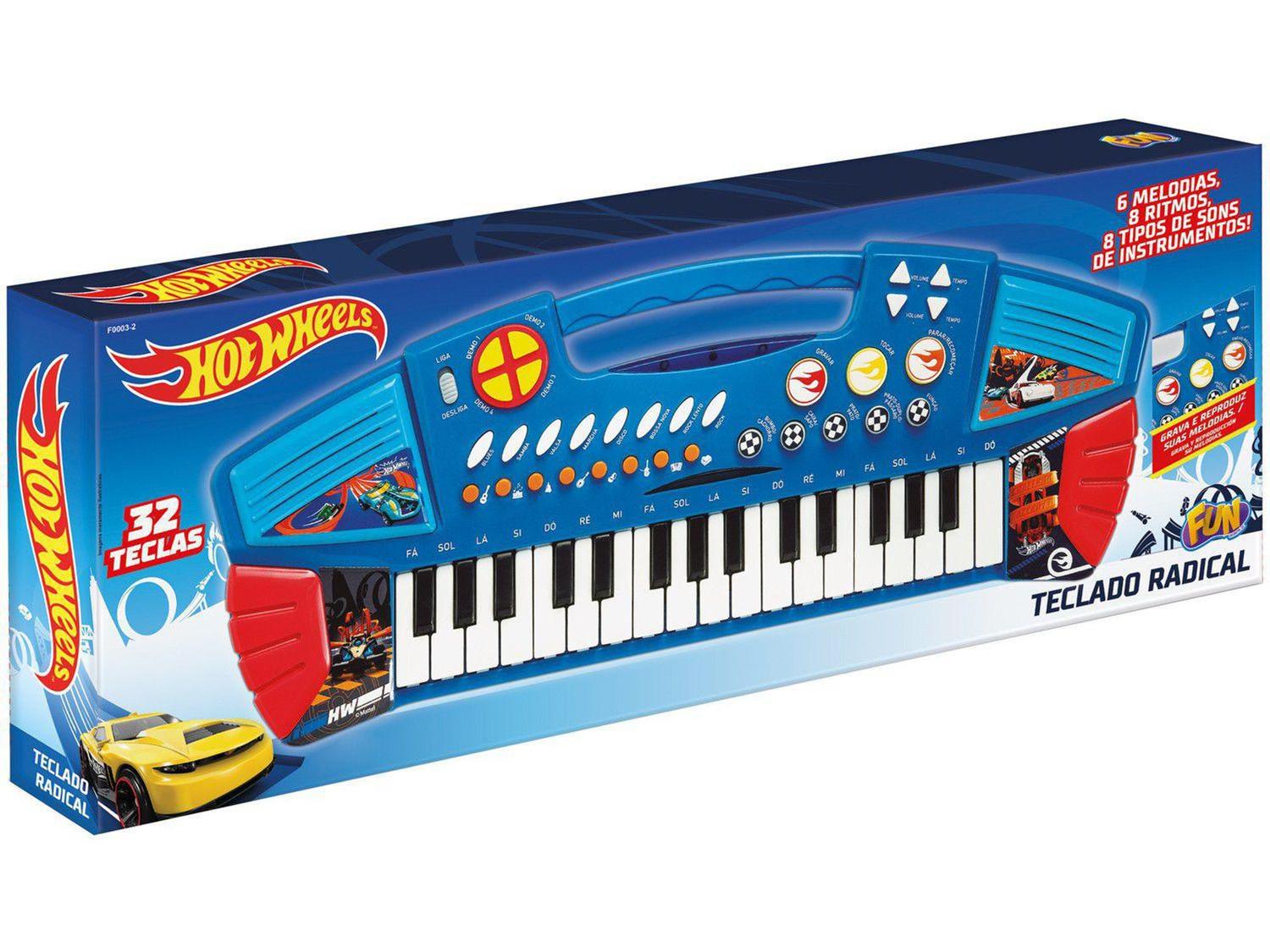 Teclado de Brinquedo Hot Wheels - Fun - Piano / Teclado de Brinquedo ...