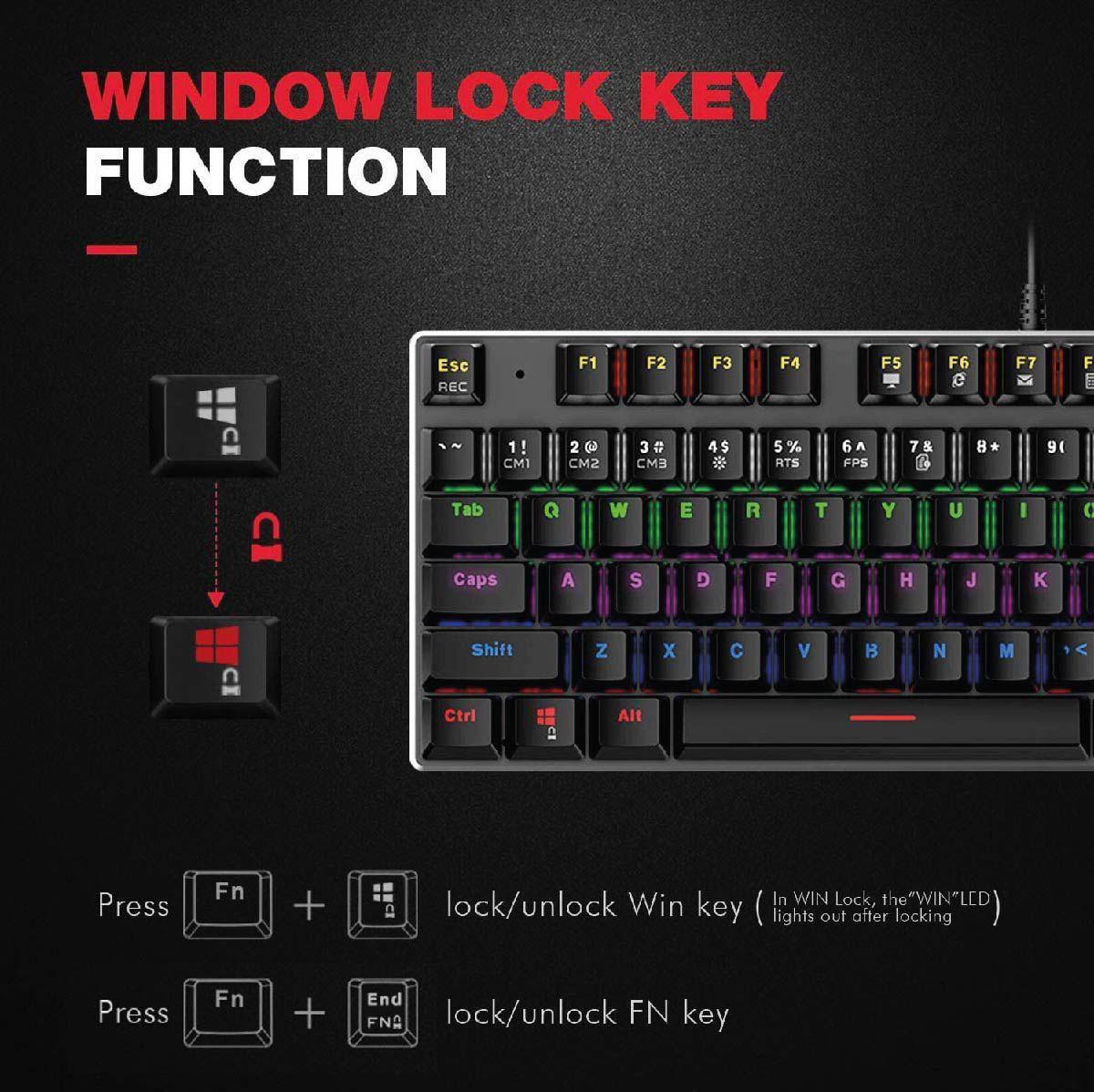 Teclado Gamer Mecânico Havit KB435L RGB Switch Blue - Teclado ...