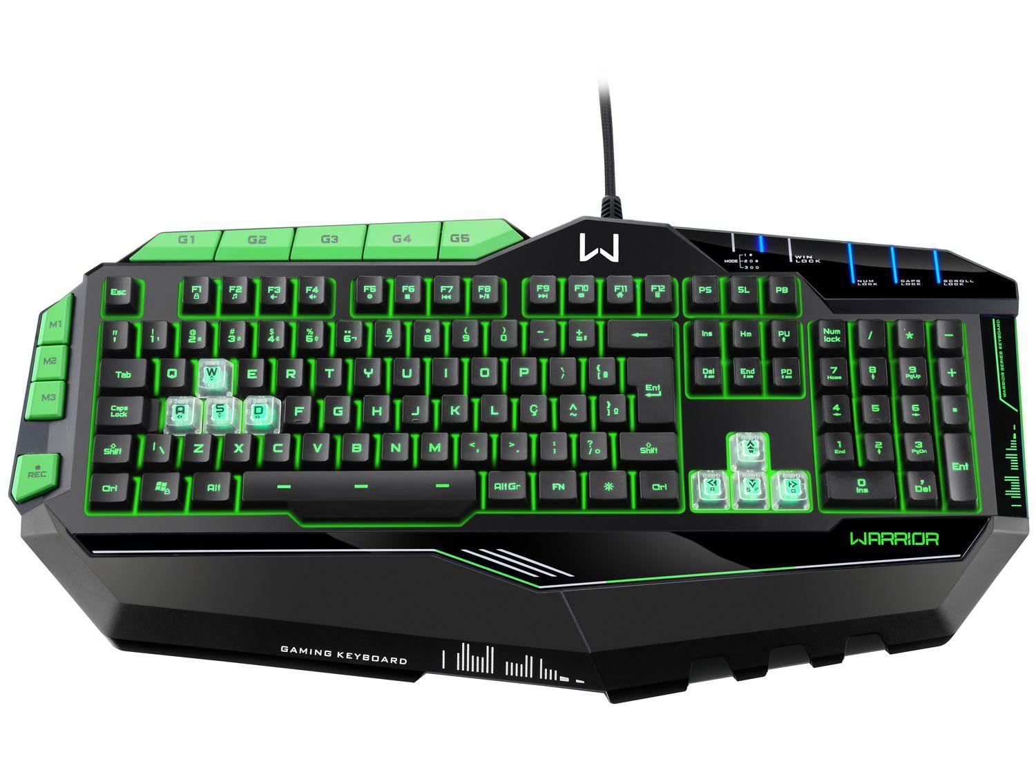Teclado Gamer Multimídia USB - Professional Gamer Warrior - Multilaser ...