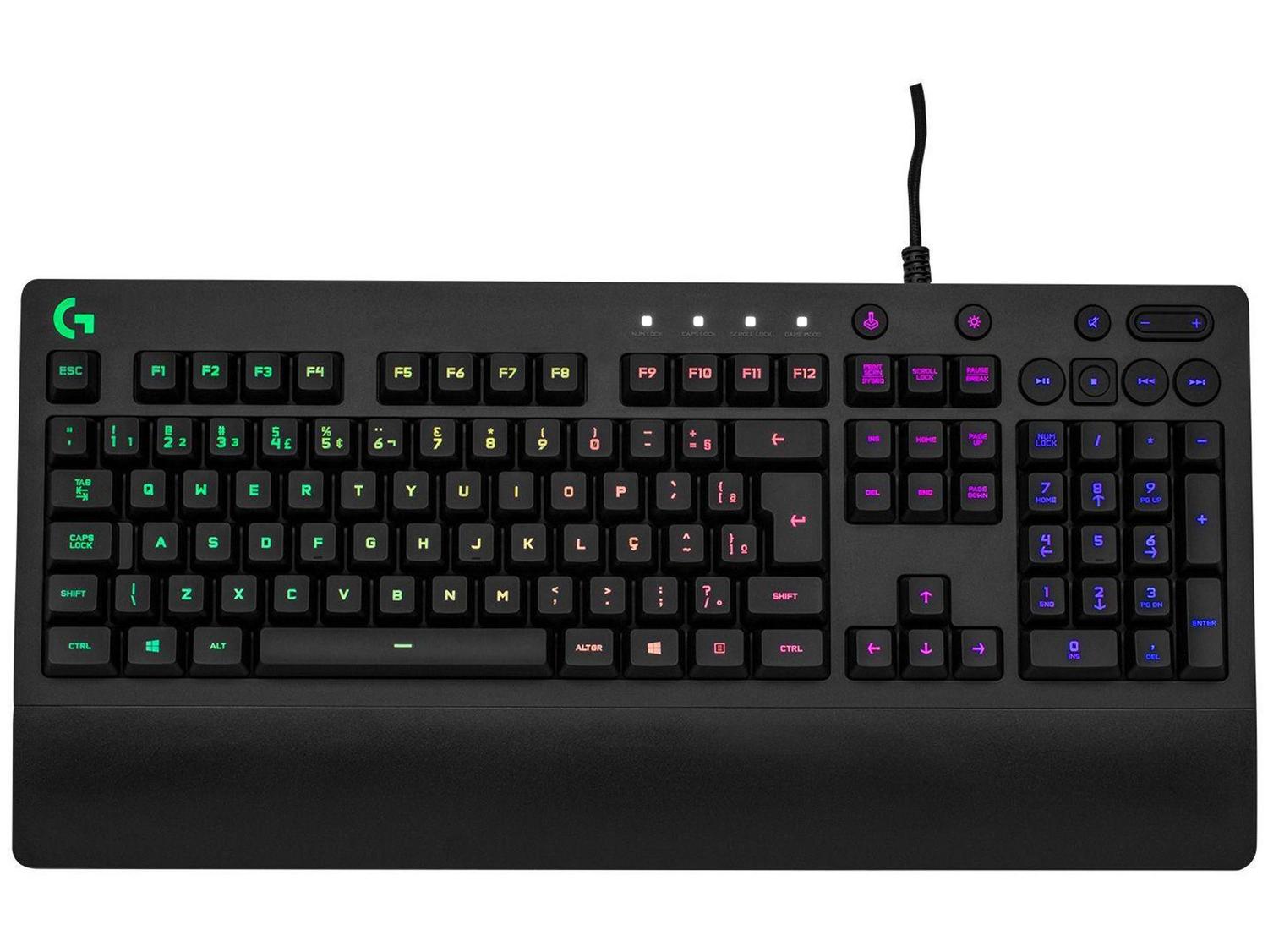 Teclado Gamer RGB Logitech G213 Prodigy - USB ABNT2 Preto - Teclado ...