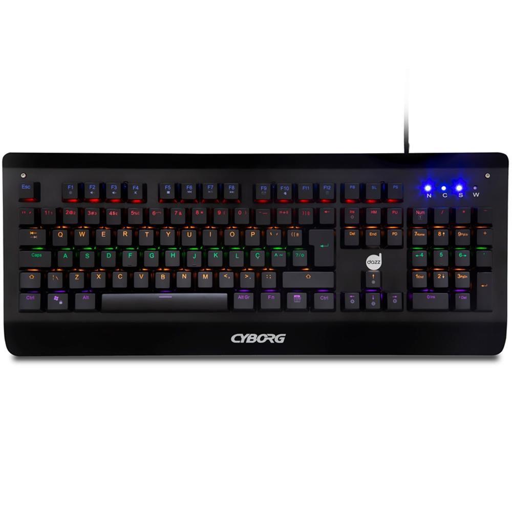 Teclado Mecânico Gamer Dazz Cyborg Revolution, LED, Switch Outemu ...