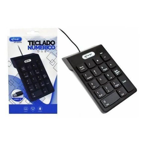 Teclado Numérico Sem Fio Usb Pc Notebook Tablet Wireless numberpad ...