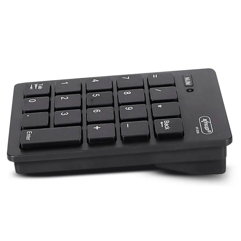 Teclado Numérico Sem Fio Usb Pc Notebook Tablet Wireless numberpad ...