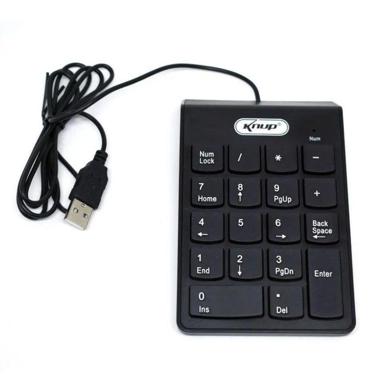 Teclado Numérico Sem Fio Usb Pc Notebook Tablet Wireless numberpad ...