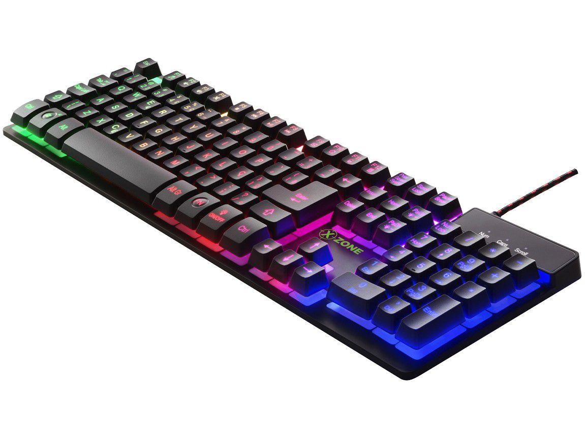 Teclado Semimecânico Gamer XZONE GTS-01 USB - ABNT2 Preto - Teclado ...