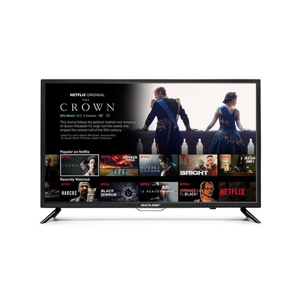 Tela 32” Hd Multilaser Função Smart Wifi Hdmi Usb TL002 - Smart TV ...