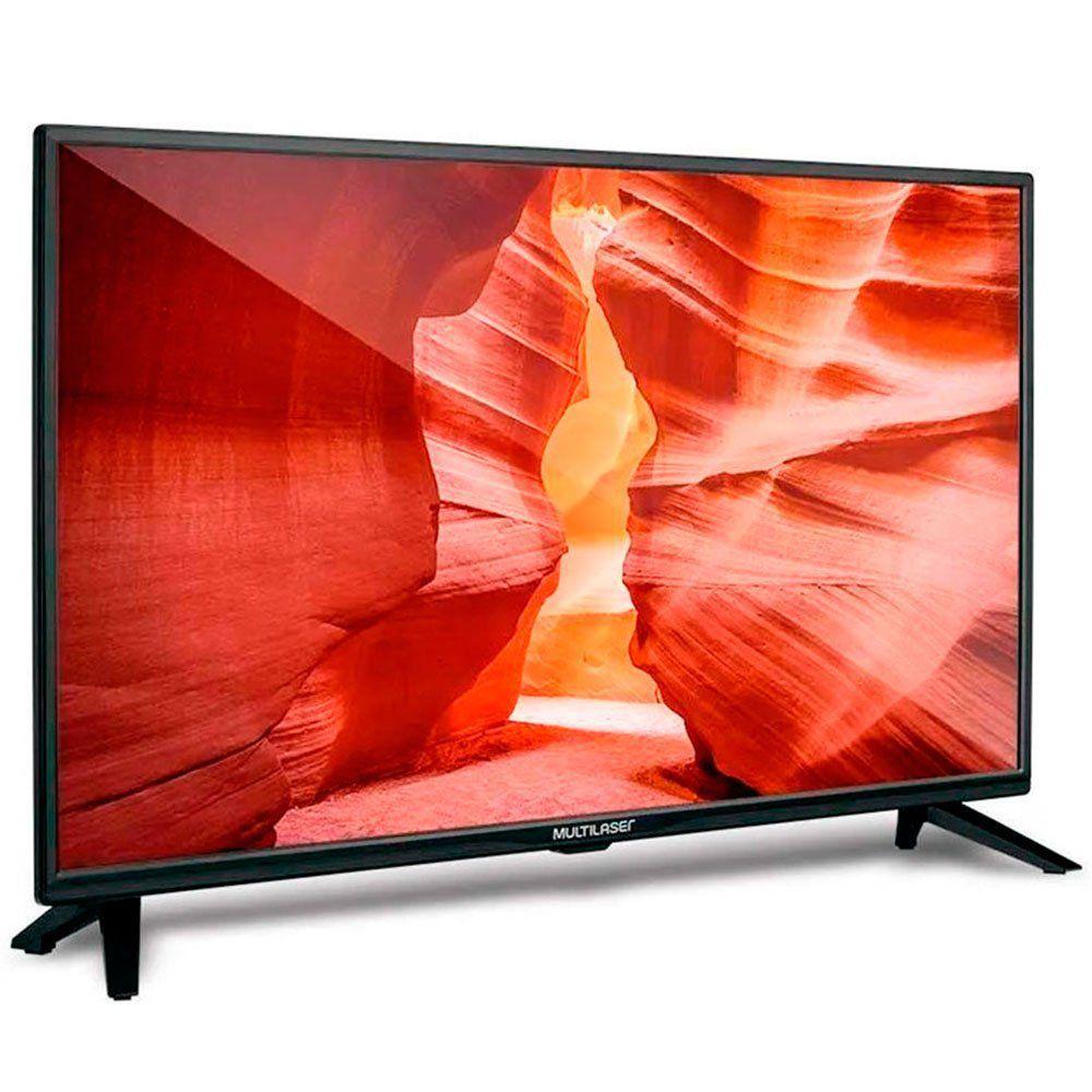 Tela 43 Pol. Full HD Multilaser Entradas Hdmi USB VGA + Conversor Tv ...