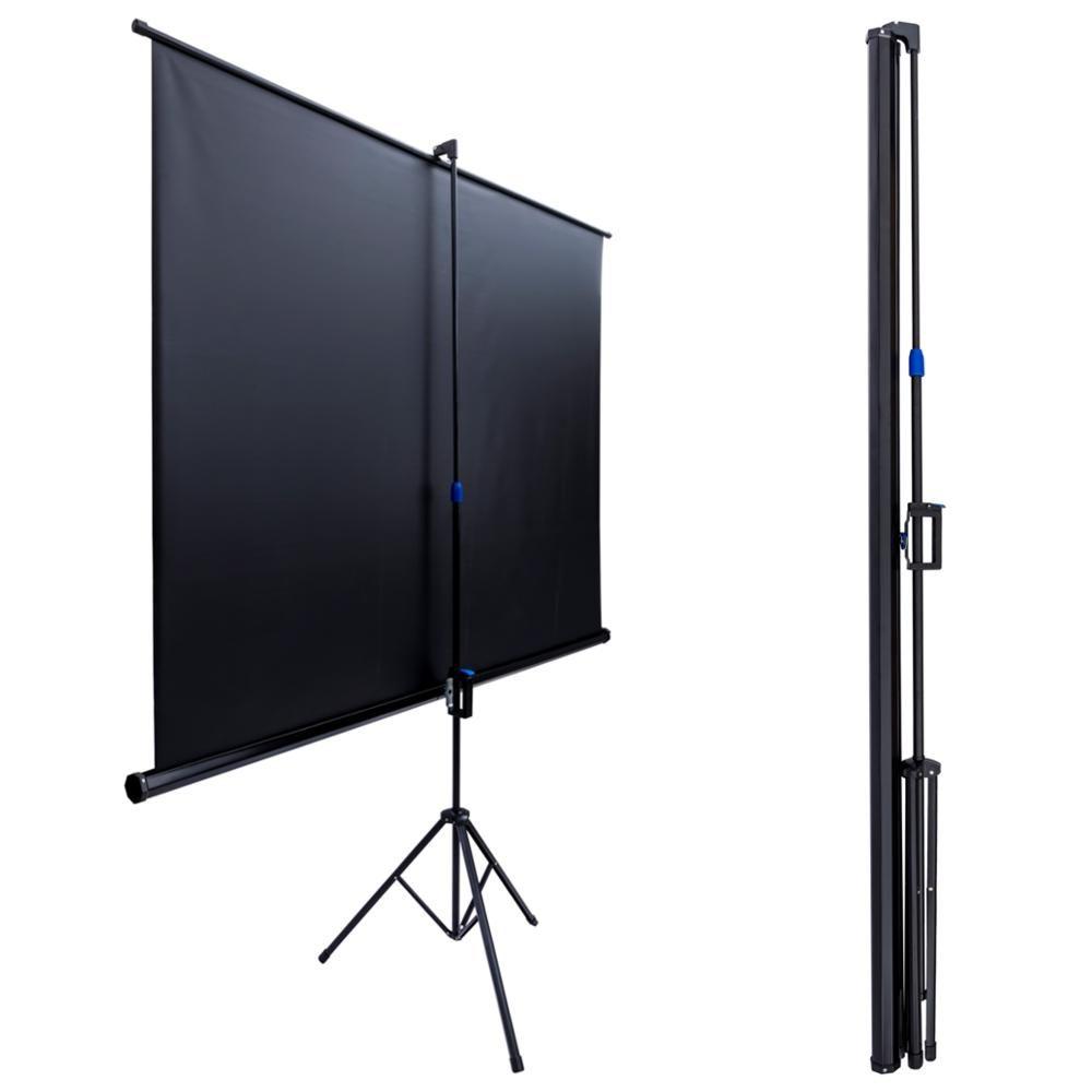 Tela de Projeção Retrátil com Tripé - 100 Polegadas - (2.03x1.52m ...