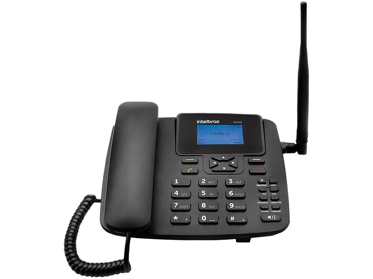 Telefone Rural Intelbras 2G com Internet - CF 4201 - Ramais - Magazine ...