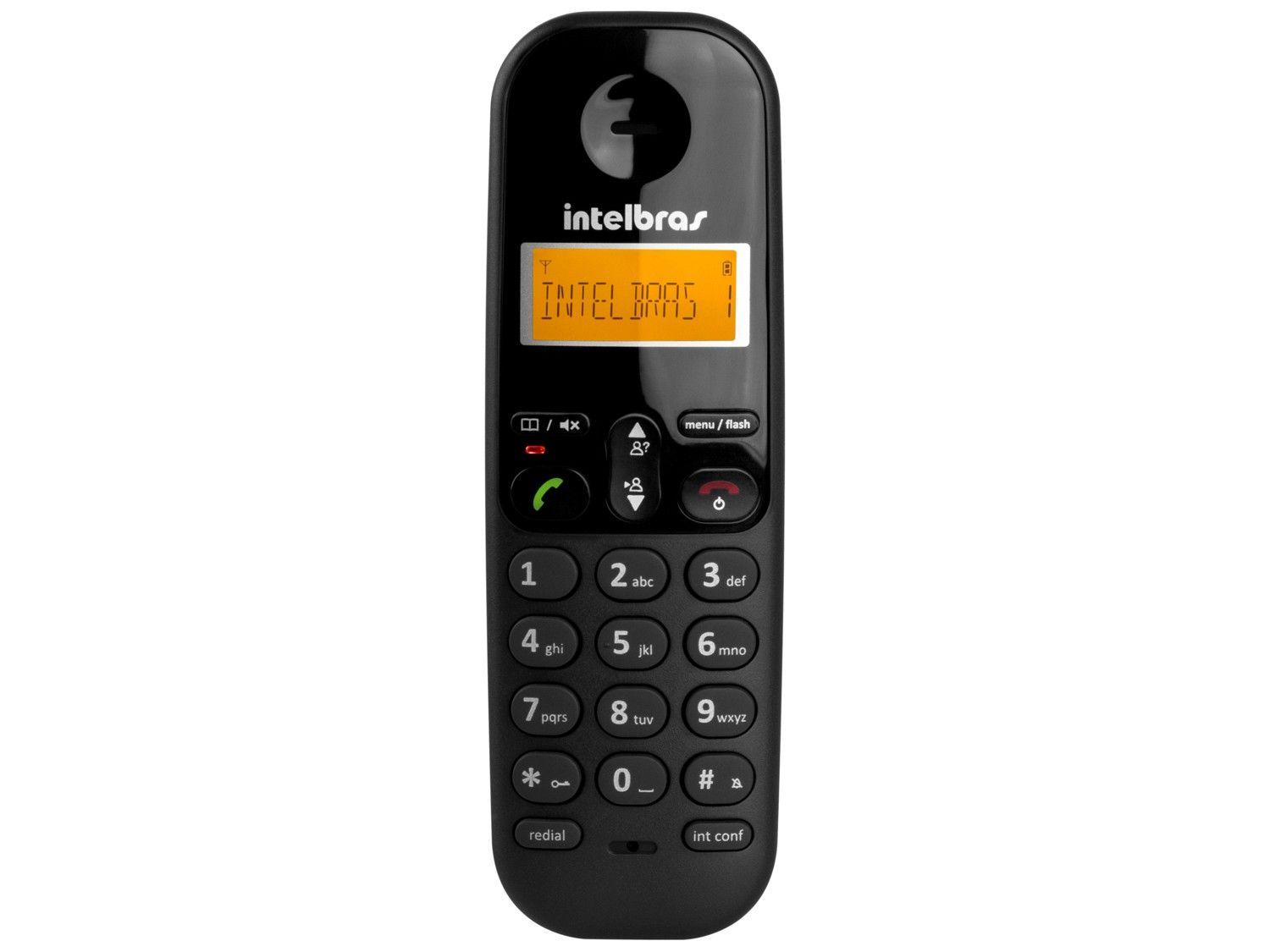 Telefone Sem Fio Intelbras TS 3110 Identificador de Chamada + 6 Ramais
