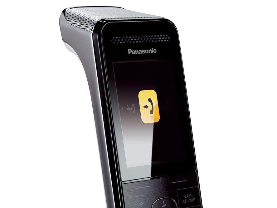 Telefone Sem Fio Panasonic KX-PRW110LBW - Identificador de Chamada Viva Voz Preto - Telefone Sem ...