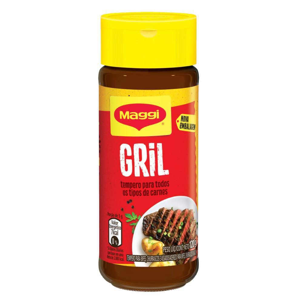 Tempero para Bifes, Churrasco e Assados Gril MAGGI Vidro 120g - Tempero ...