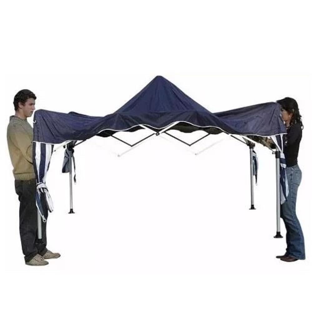 Tenda Gazebo 3 X 3 Articulada Dobrável Alumínio Azul Belfix - Bel lazer ...