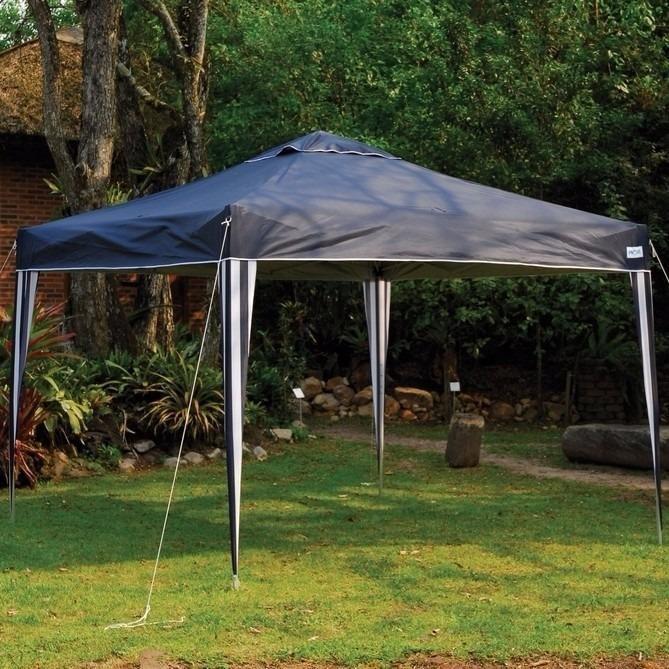 Tenda Gazebo Azul em Poliéster 3X3 Metros Articulada c/ Pés em Alumínio ...