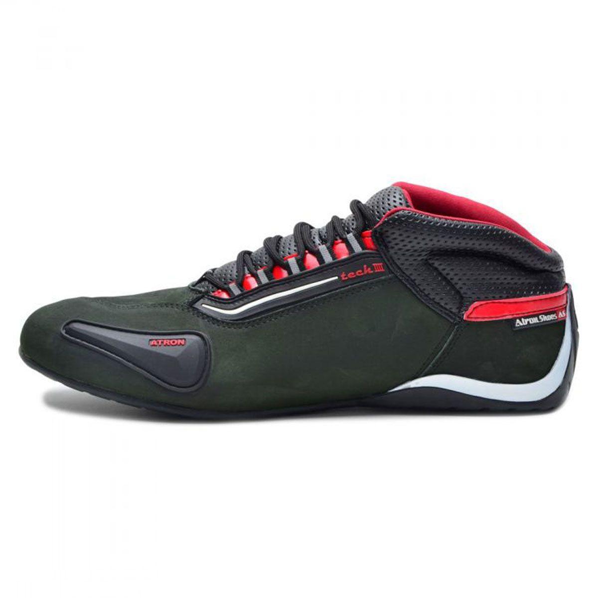 Tênis Motociclista Com Refletivo De Cano Baixo Verde - ATRON SHOES ...