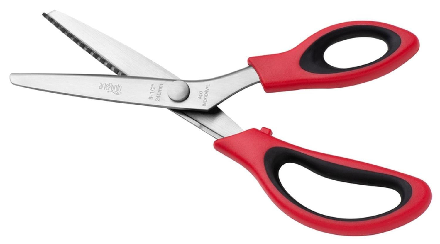 Tesoura de Picotar em Aço Inox 24 cm - ArtePunto - Tesoura de Picotar ...