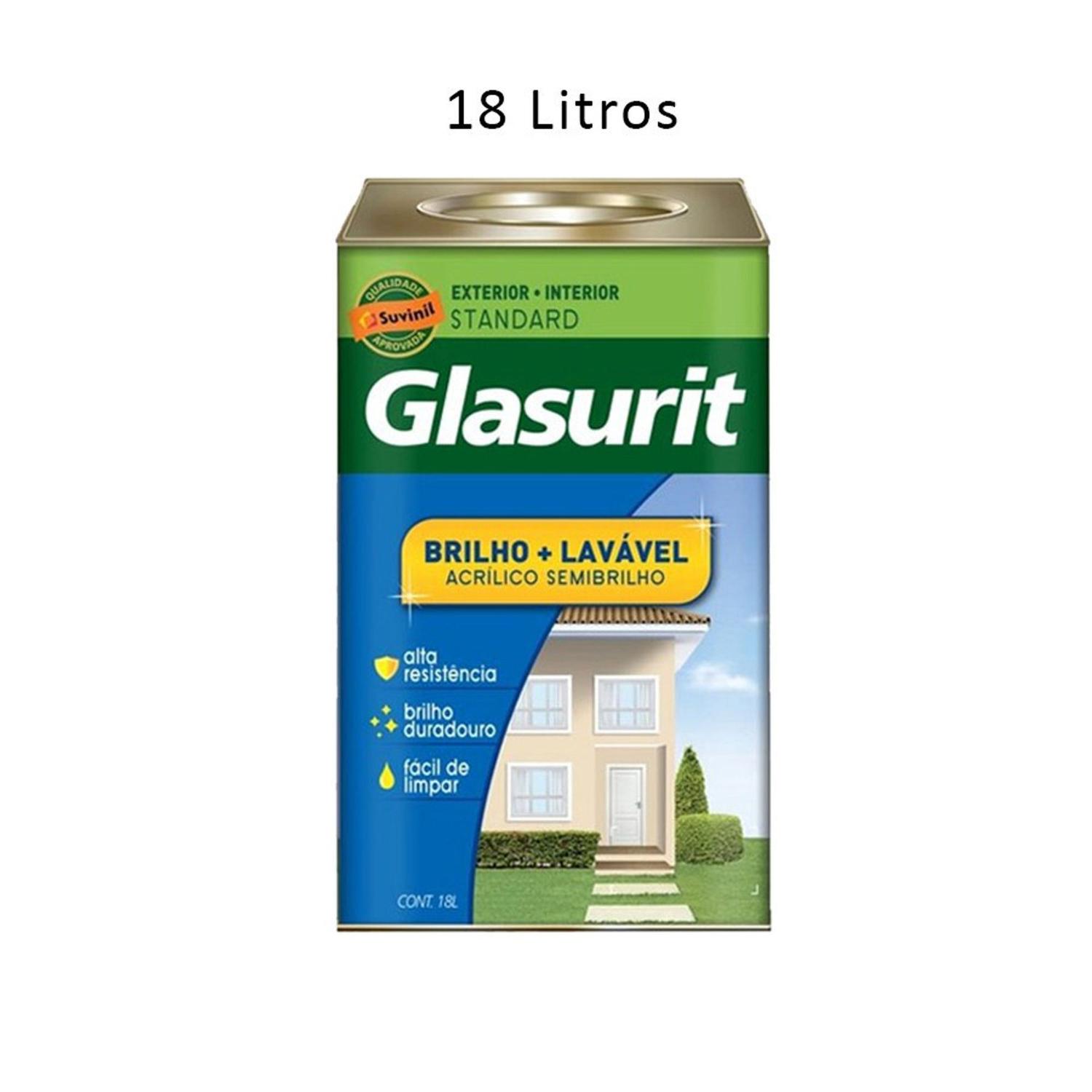 Tinta Acrílica Semi Brilho Glasurit Standard Parede Lavável 18 Litros ... Tinta Acrílica Semi Brilho Glasurit Standard Parede Lavável 18 Litros ...