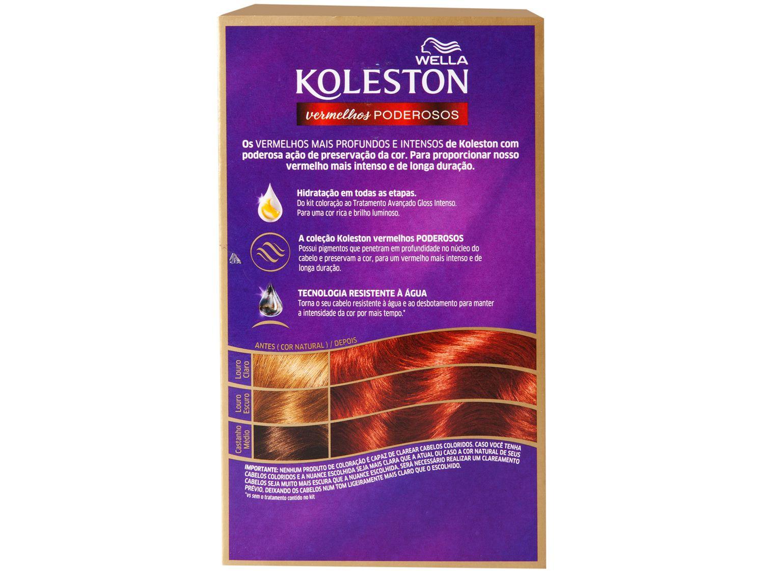 Tinta de Cabelo Koleston Vermelhos Poderosos Acaju Acobreado 64 100ml