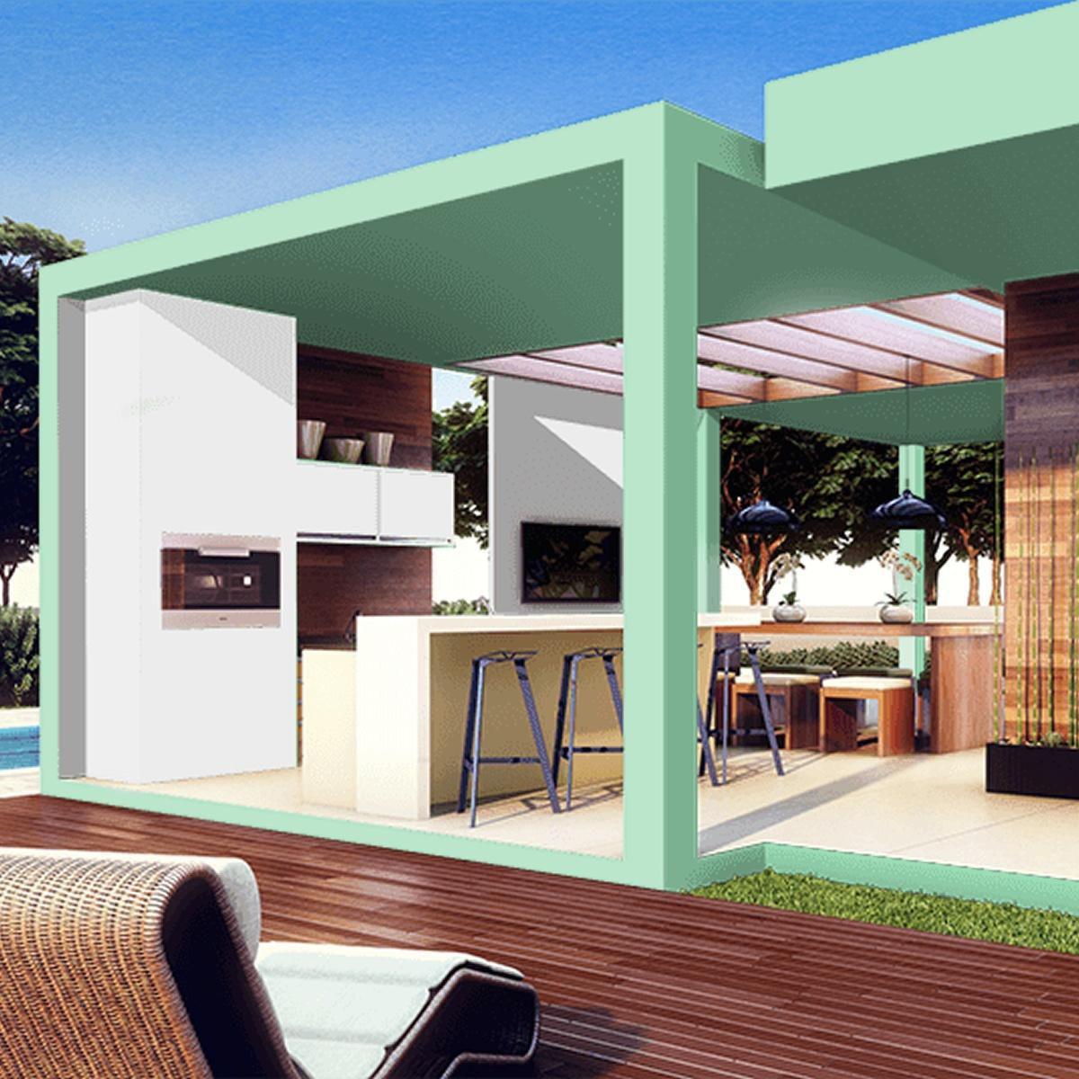 Tinta Esmalte Bril. Base Água Eucatex Verde-piscina 3,2 L - Esmalte ...