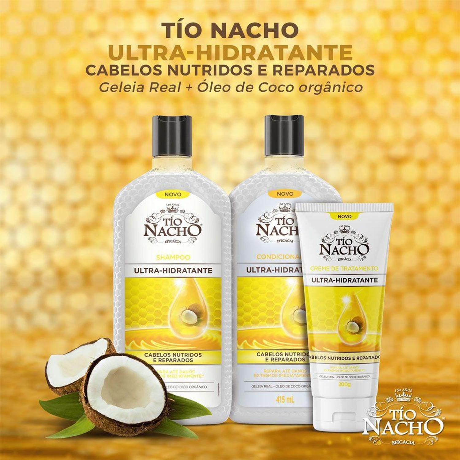 Tío Nacho Shampoo Ultra-hidratante Óleo de Coco 415mL - Tio Nacho ...