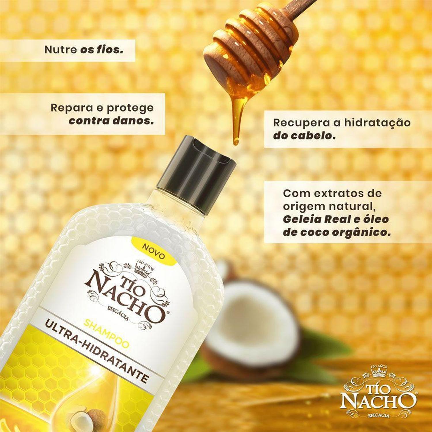 Tío Nacho Shampoo Ultra-hidratante Óleo de Coco 415mL - Tio Nacho ...