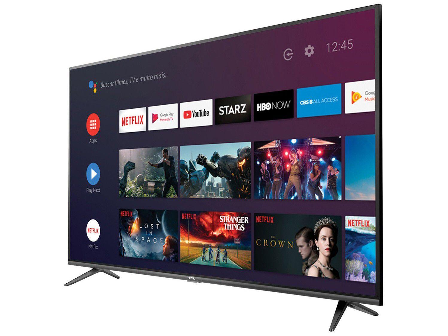 Smart TV 4K LED 55" SEMP TCL P65US Wi-Fi HDR 3 HDMI 2 USB
