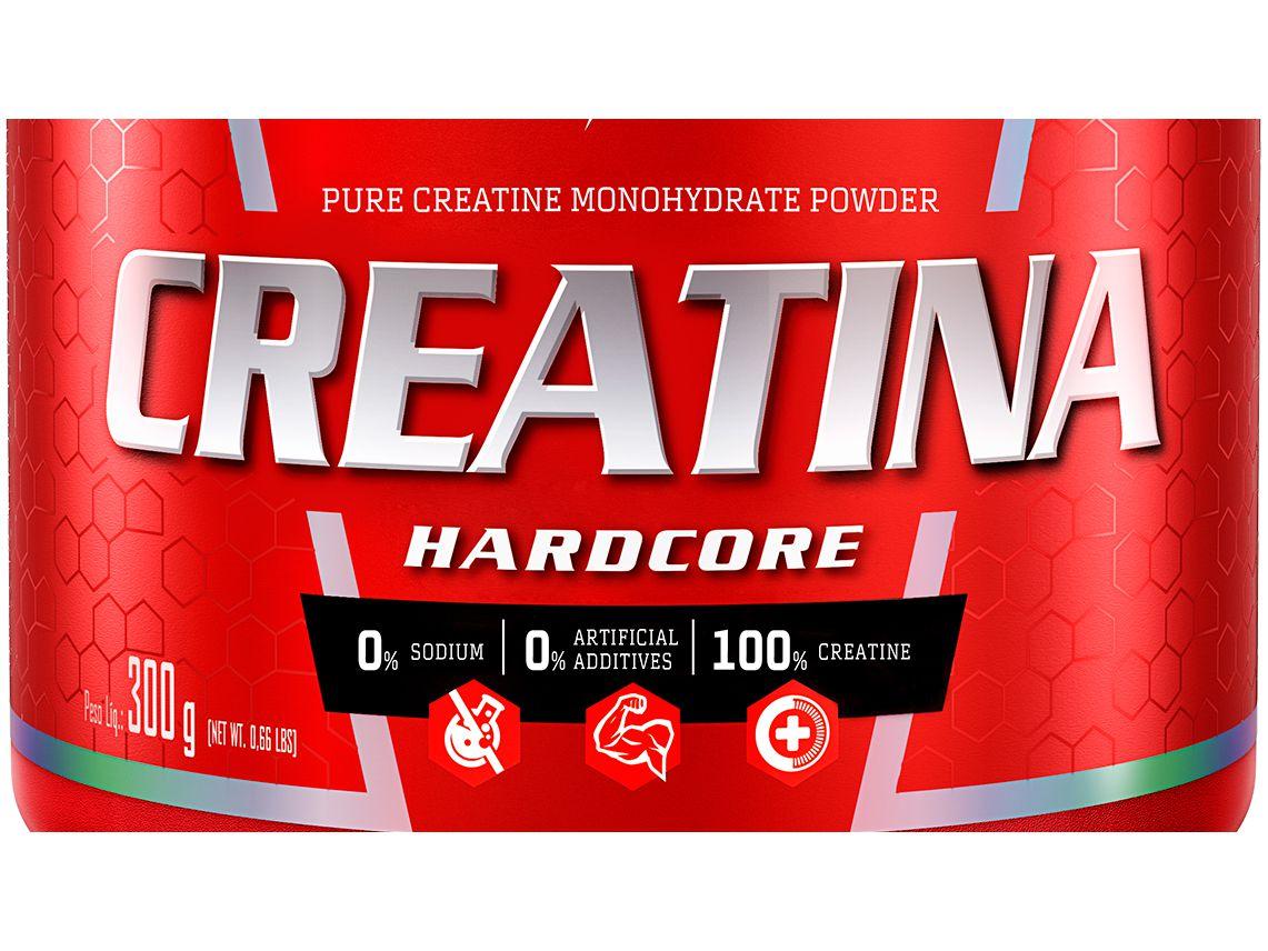 Creatina Mono-hidratada Integralmédica Hardcore em Pó 300g sem Sabor