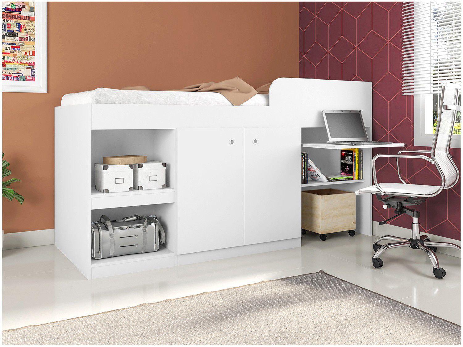 Cama Solteiro Multifuncional Art In Móveis Juvenille