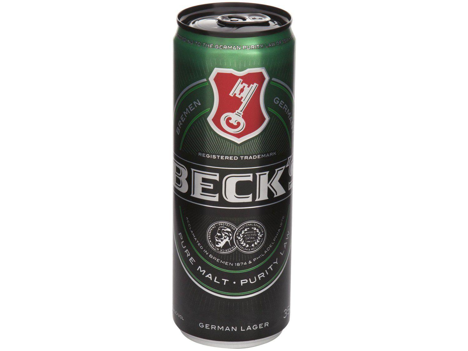 Cerveja Becks Puro Malte Lager 350ml - 8 Unidades - Shopping Smiles