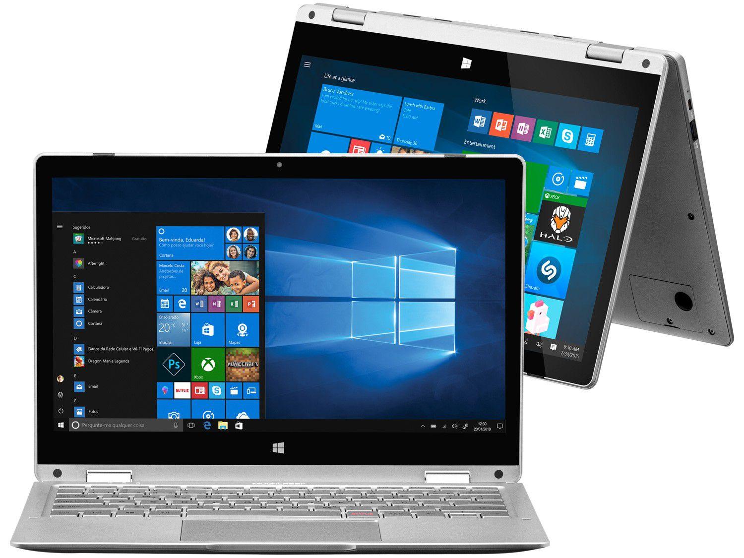 Notebook 2 em 1 Multilaser M11W Prime PC301 Intel Pentium 4GB 64GB SSD ...