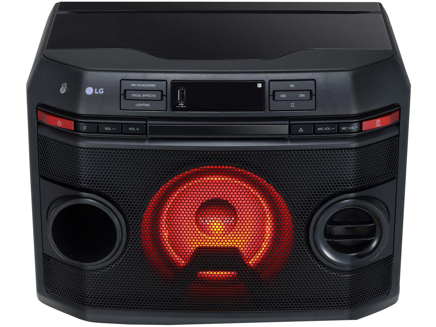 Mini System LG Bluetooth 220W CD Player Karaokê AM/FM USB Torrre OL45 Xboom