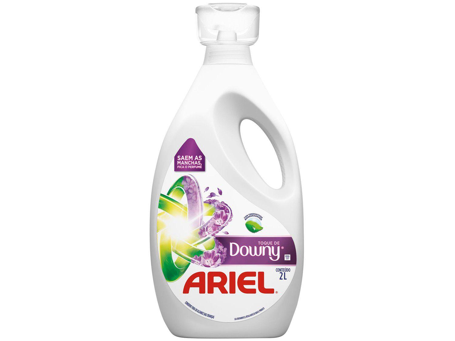 Kit Sabão Líquido Ariel Com Toque de Downy Concentrado 2L 3 Unidades