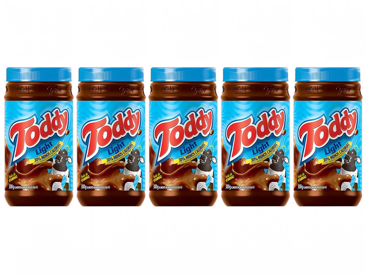 Kit Achocolatado em Pó Chocolate Toddy Light 380g 5 Unidades