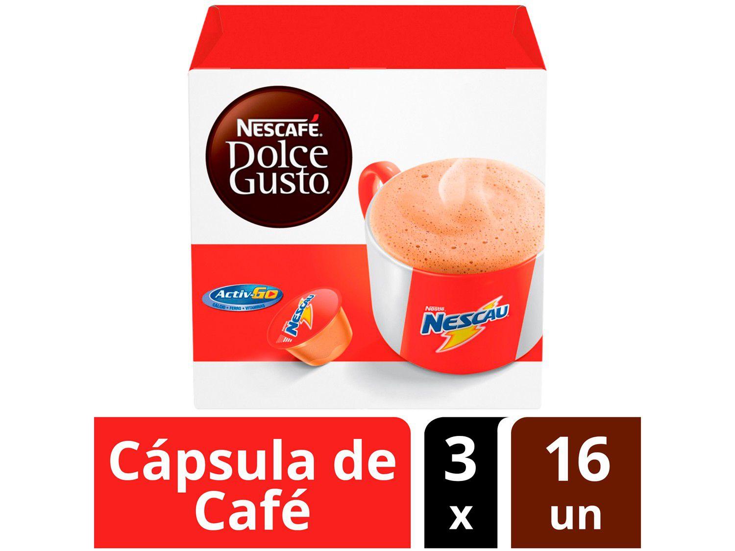 Kit Cápsula Achocolatado Nescafé Nescau - Dolce Gusto 48 Unidades ...