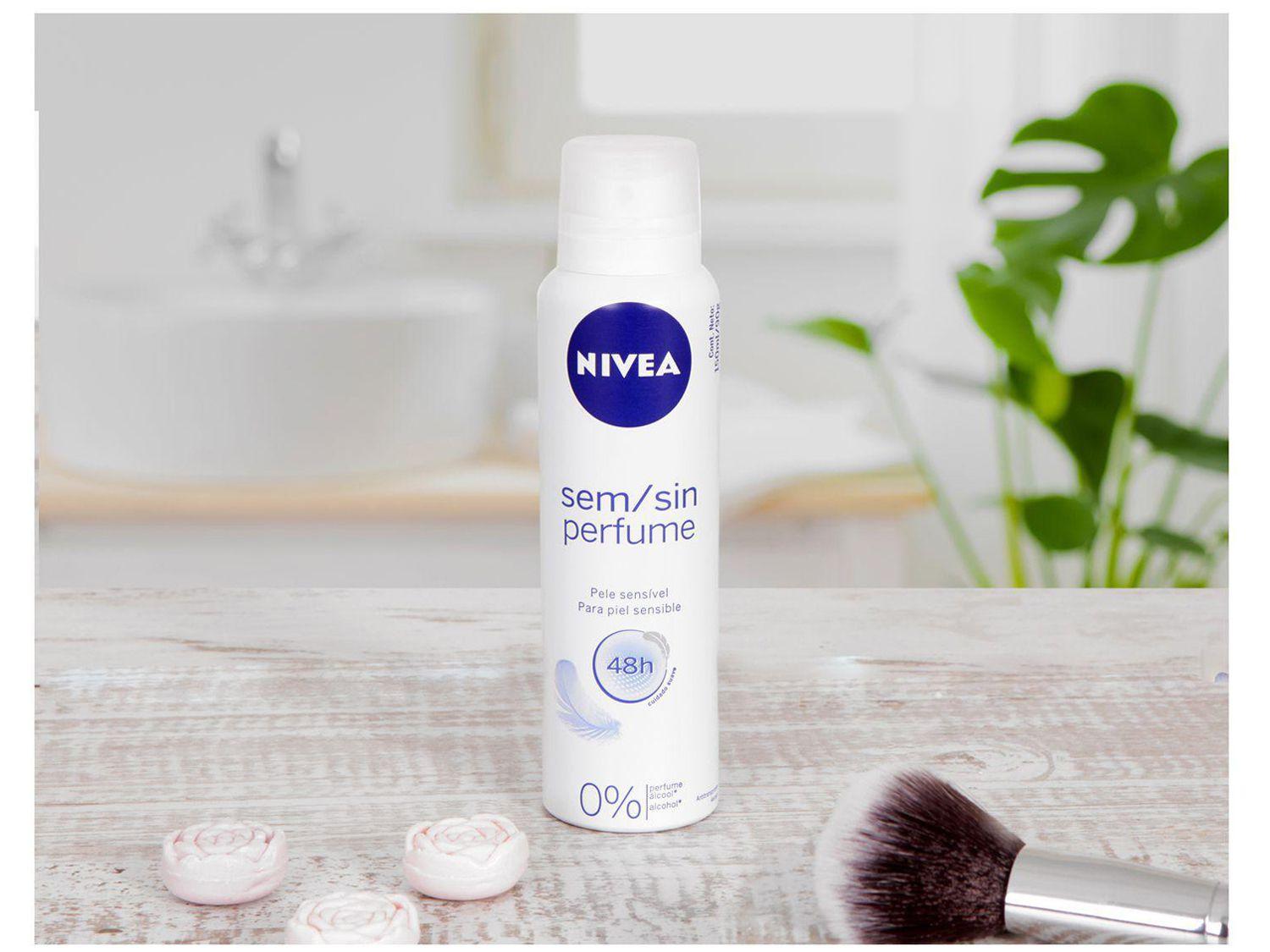 Kit Desodorante Antitranspirante Aerossol Nivea 48 Horas Sem Perfume ... Kit Desodorante Antitranspirante Aerossol Nivea 48 Horas Sem Perfume ...