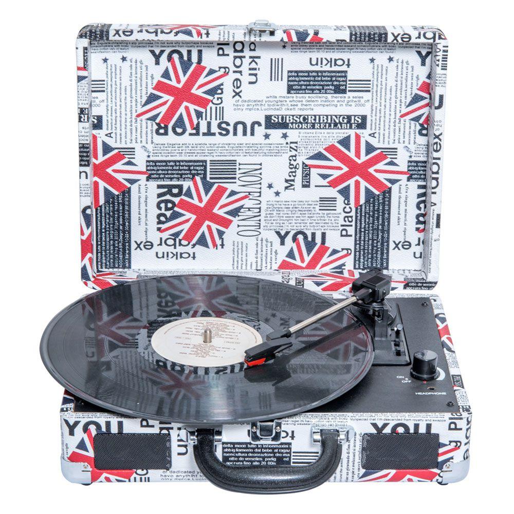 Toca-Discos Vinil Retrô London 46.998 Classic - Vitrola e Toca-Disco ...