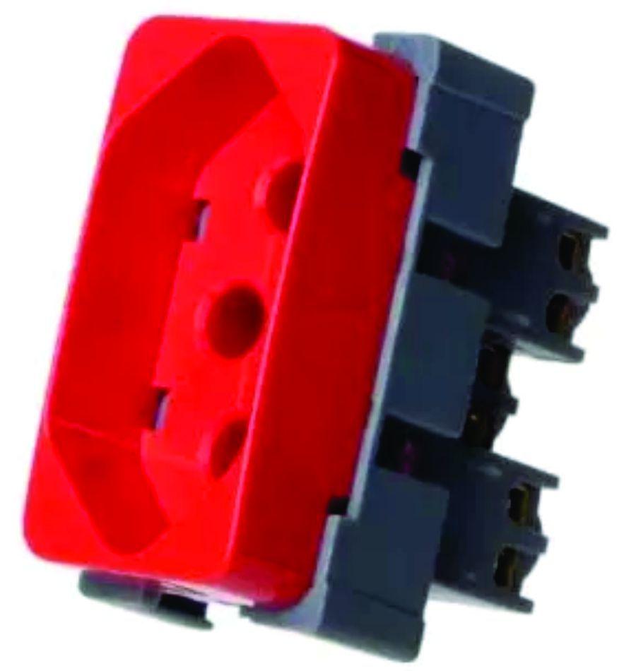 Tomada Dupla 20a 2p+t 4x2 Branca Vermelha 250v - MarGirius - Tomadas - Magazine Luiza