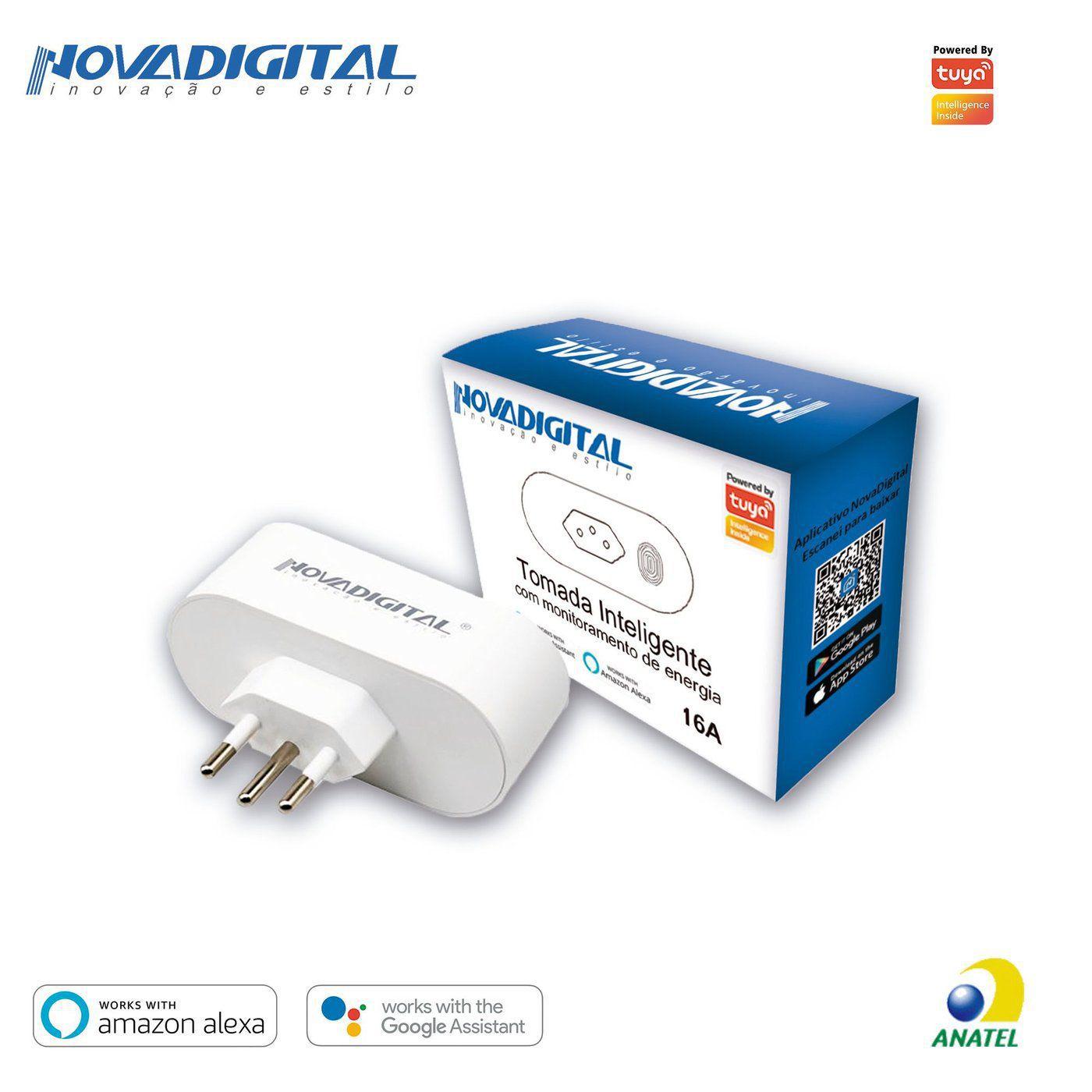Tomada Inteligente com Monitoramento de Energia - NOVA DIGITAL - Tomada ...