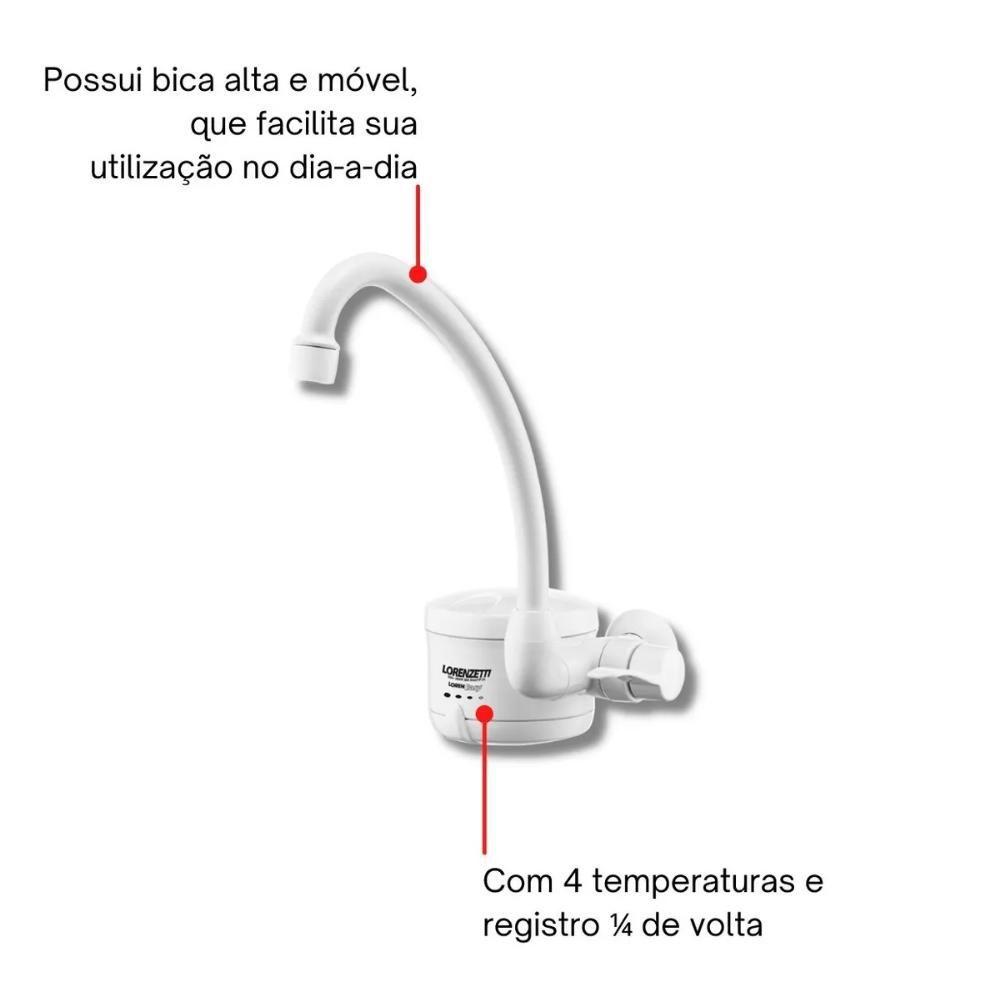 Torneira Elétrica Lorenzetti Loren Easy 127v 4800w Branca - Torneira ...