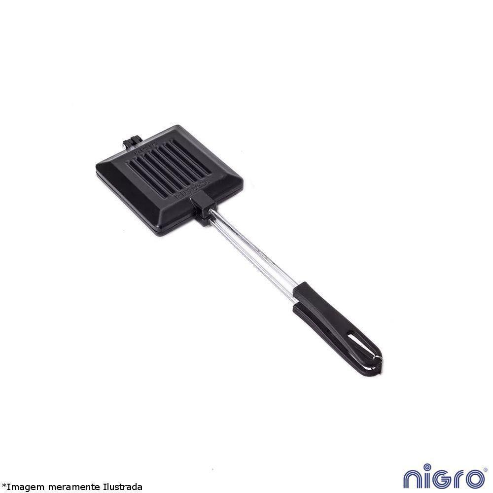 Tostadeira Tostex Antiaderente Big Tost Nigro Preto - Sanduicheira de ...