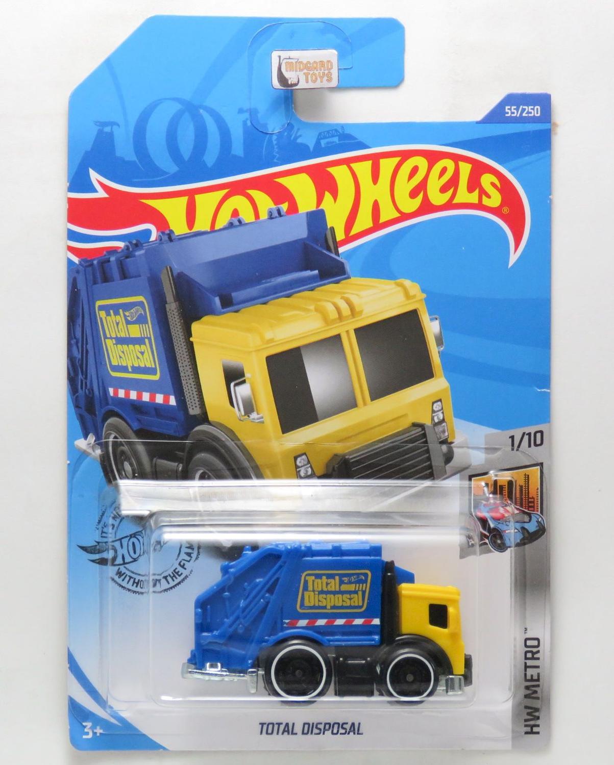 Total Disposal - Caminhão de Lixo 55 - 1/64 - Hot Wheels 2020 ...