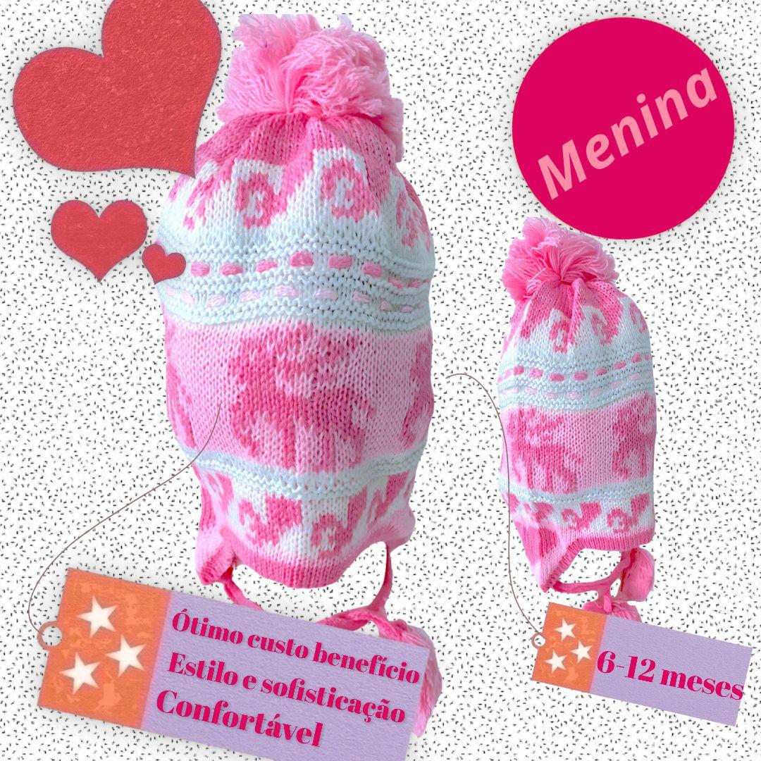 Touca Infantil Bebê Peruana 6-12 Meses Menino Menina Criança Varejo 1 ...