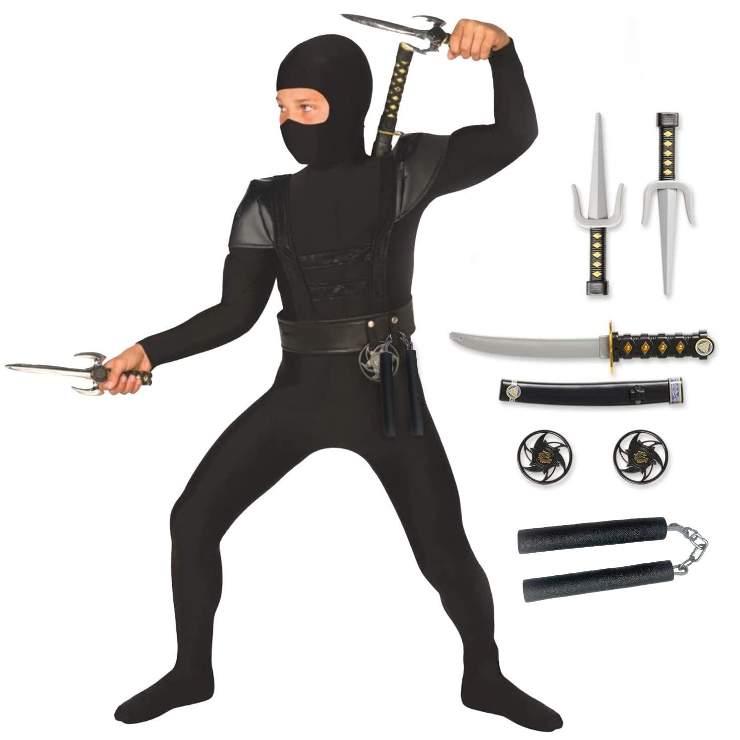 Uniforme Ninja Para Criancas Fantasia Infantil Ninja Preta Em