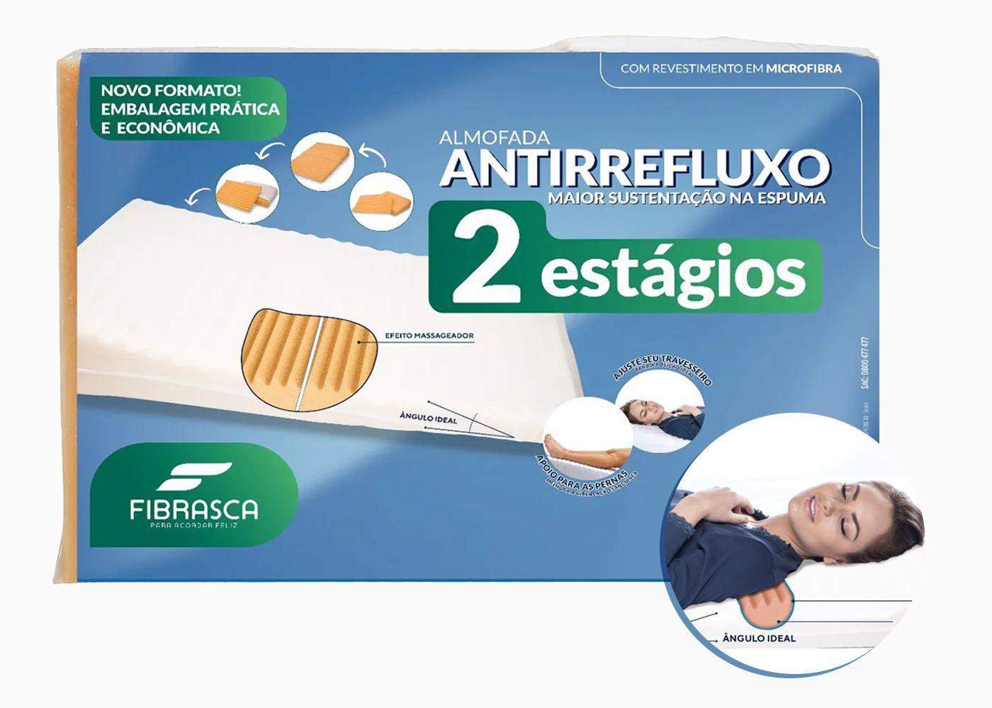 Travesseiro Anti Refluxo Adulto Fibrasca Com Capa - Fibrasca ...