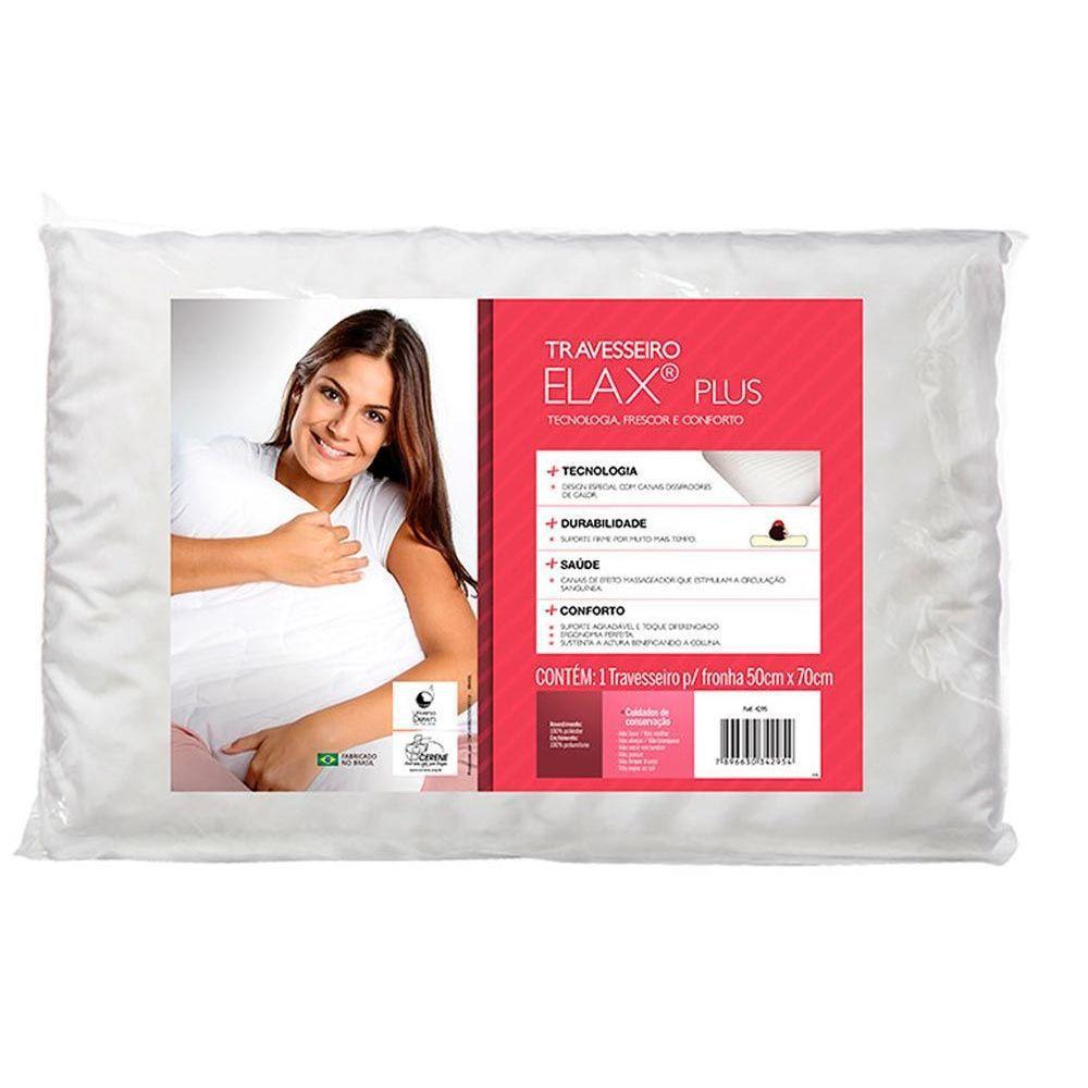 Travesseiro Fibrasca Espuma Elax Plus 50x70 - Travesseiros - Magazine Luiza