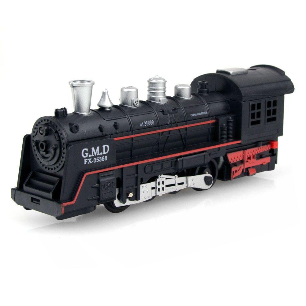 Trem Locomotiva Ferrorama Infantil 4 Vagões - Dm Toys - Autorama e ...