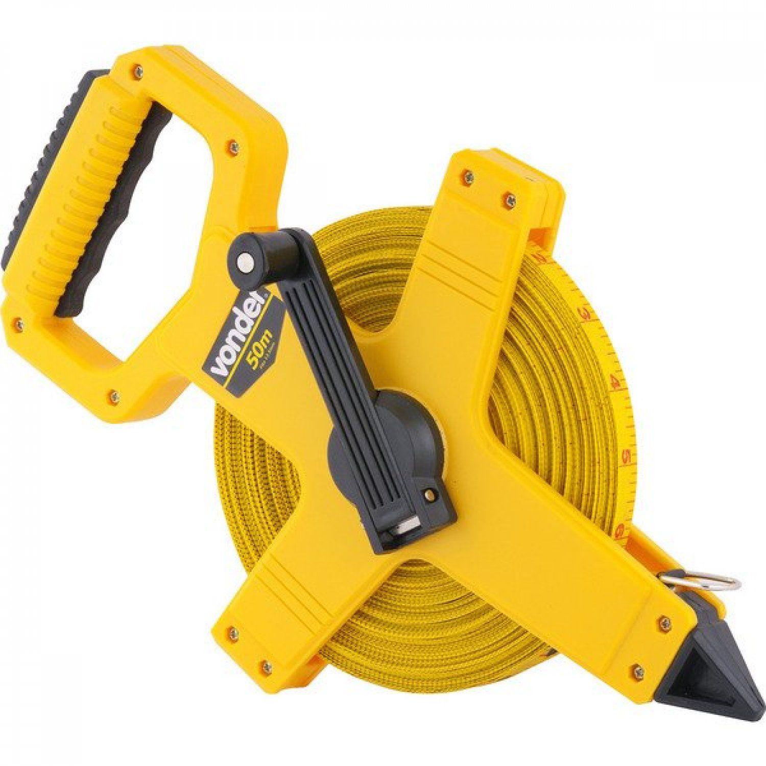 Trena de fibra longa caixa aberta com 50 m Vonder - Trena - Magazine Luiza