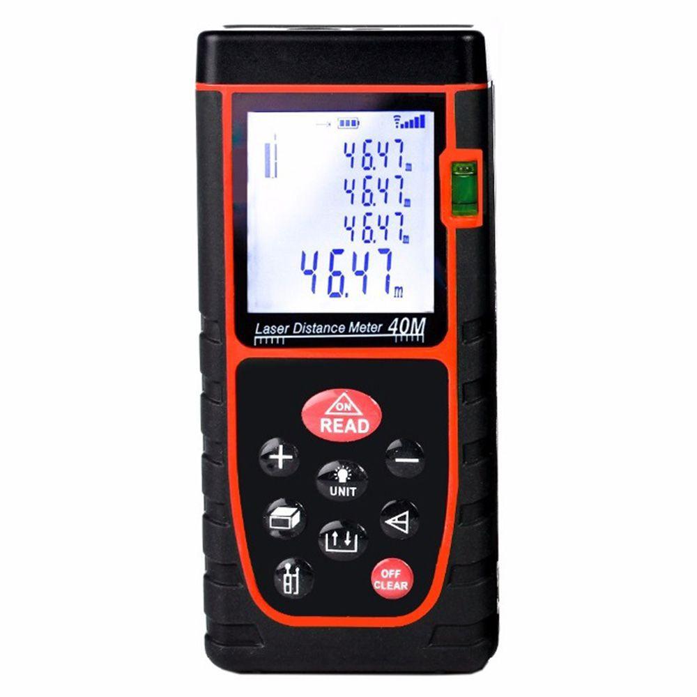 Trena Digital Portátil De Alta Precisão Laser Até 40 Metros - Hamy ...