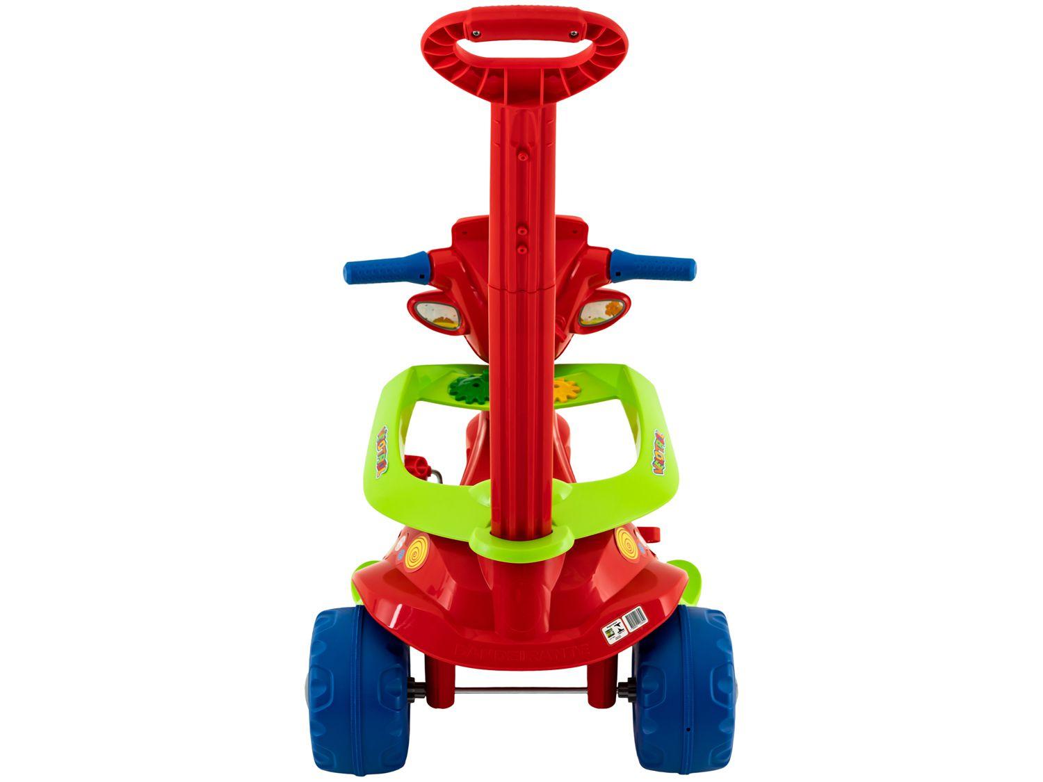 Triciclo Infantil Velotrol com Empurrador Bandeirante