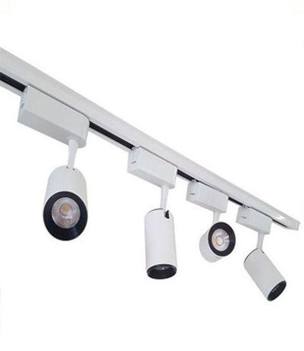 Trilho Eletrificado 1m + 4 Spot Led 7w 3000k Bivolt Branco - Delis ...